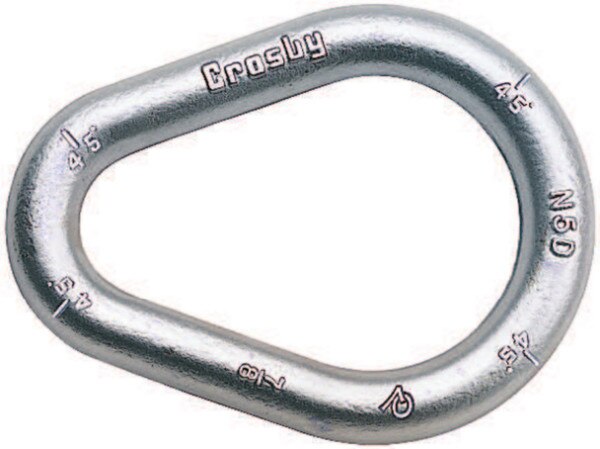 Crosby Carbon Weldless Pear-Shaped Sling Link, Self-Colored, 1-1/4 ...